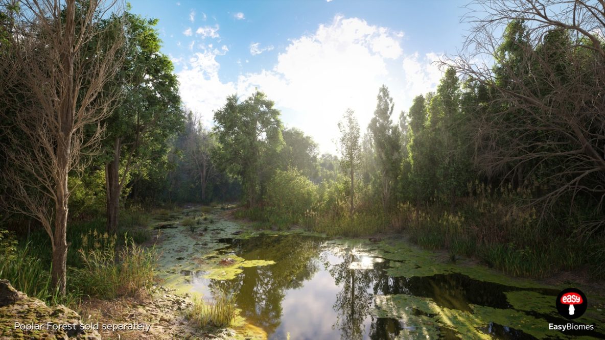 PCG Biome: River Generator (Interactive Foliage, Tree, Water, Wind ...