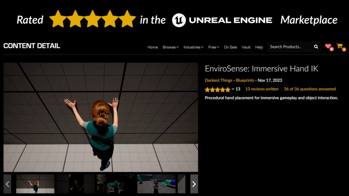EnviroSense: Immersive Hand IK 5.3 - Unreal