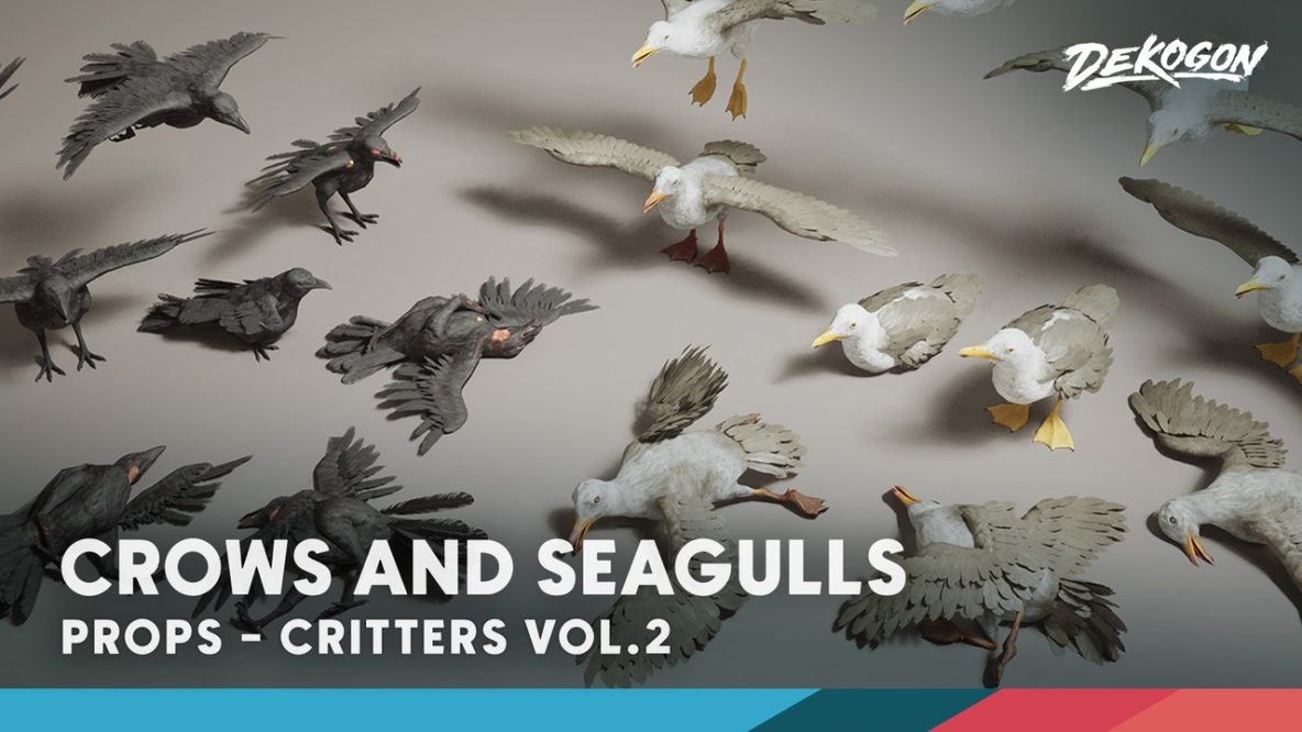 Critters VOL.2 – Crows & Seagulls (Nanite and Low Poly w/Particle) 5.4 ...