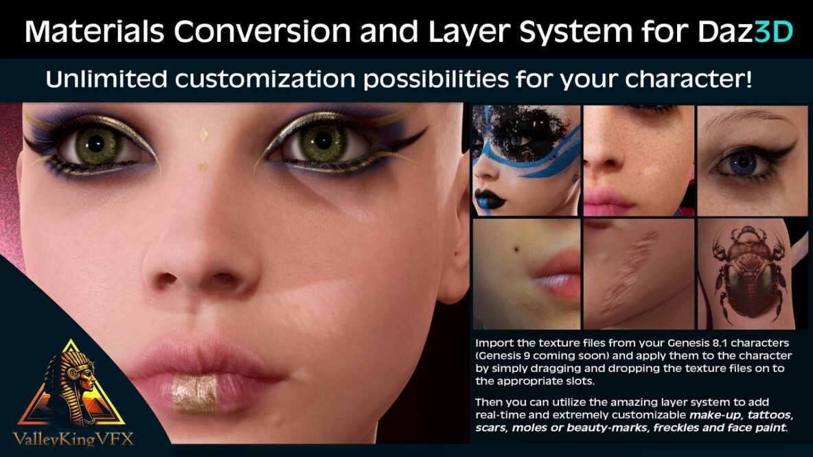 Materials Conversion and Layer System for Daz3D Imports 5.4 VIP - Unreal