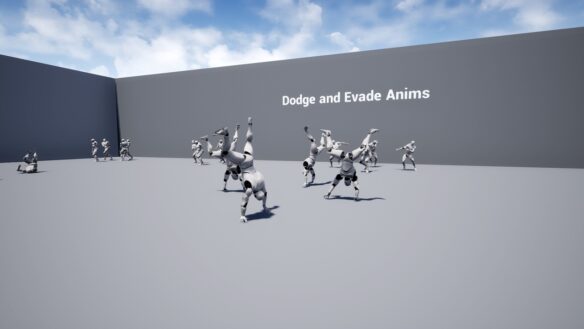 Dodge and Evade Anims 5.1 - Unreal