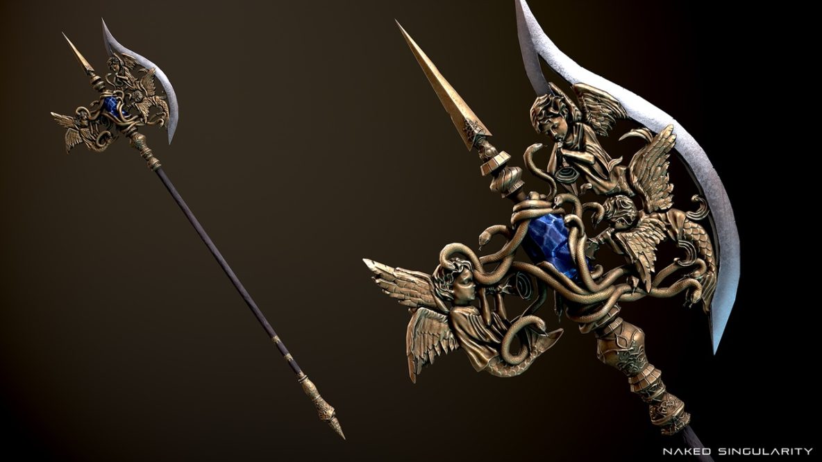 10+ Dark Fantasy Halberds – Polearms – Two-handed halberd 5.4 VIP - Unreal