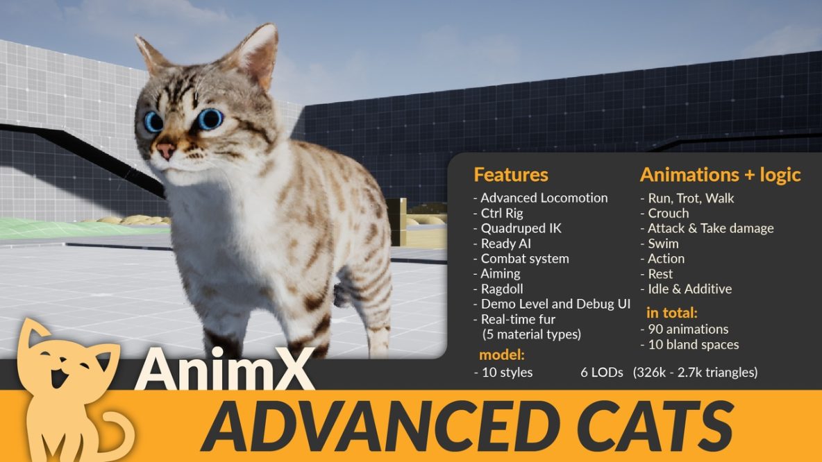 AnimX: Advanced Cats 5.4 VIP - Unreal