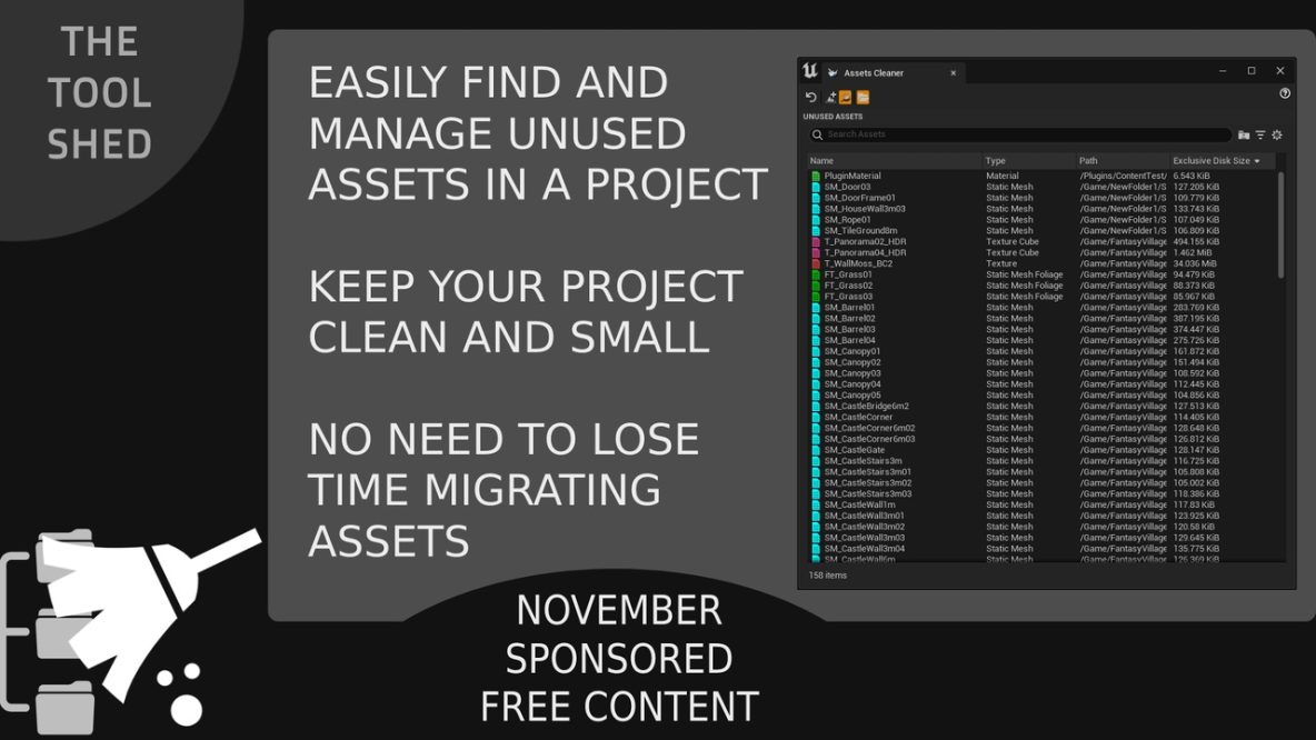 Assets Cleaner – Project Cleaning Tool 5.3 - Unreal