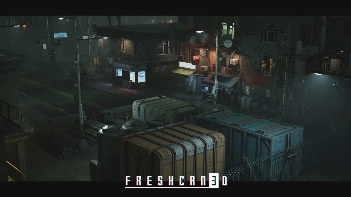 Cyberpunk Night Street ( Cyberpunk Town, Cyberpunk Props , Night City ...