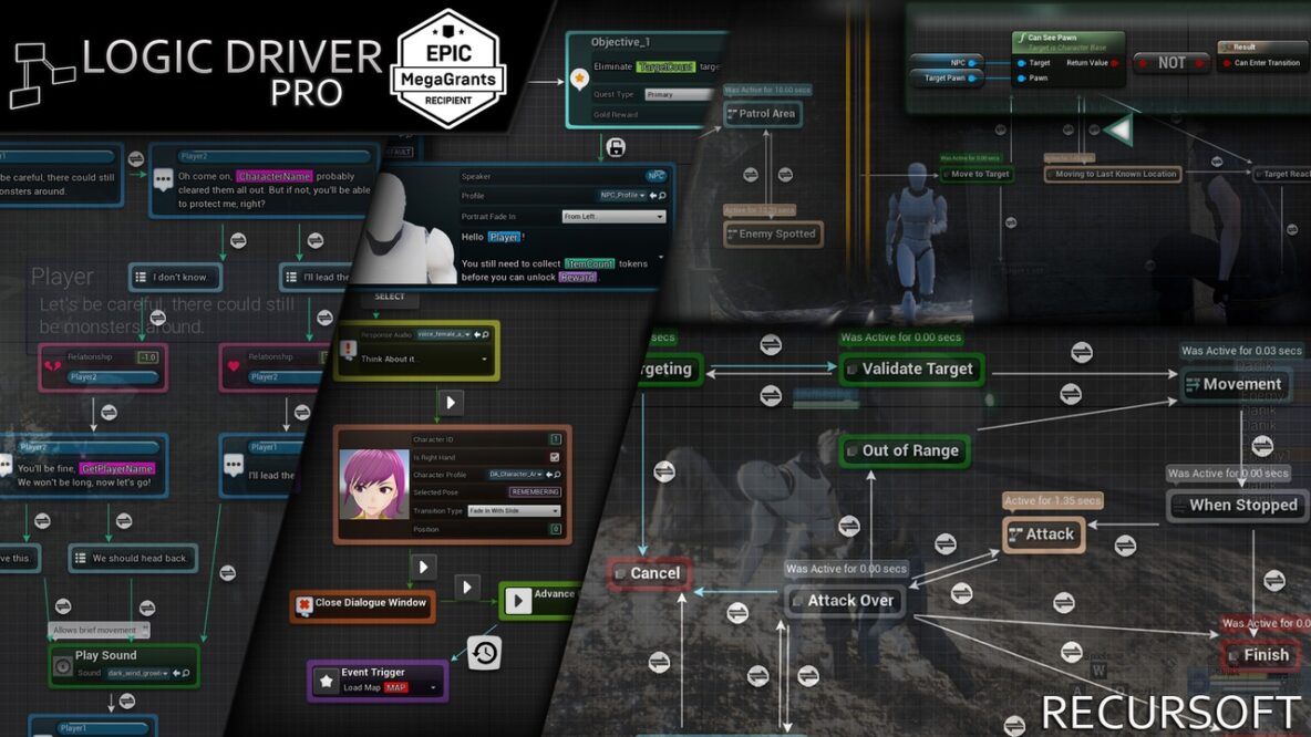 Logic Driver Pro – Blueprint Editor for Dialogue, Quest, Combat & FSM ...