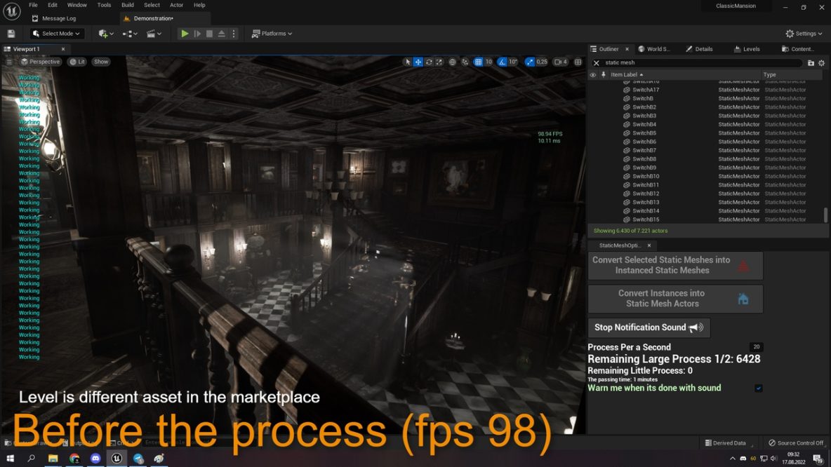 Fps Booster Static Mesh Optimizer 5 4 Unreal
