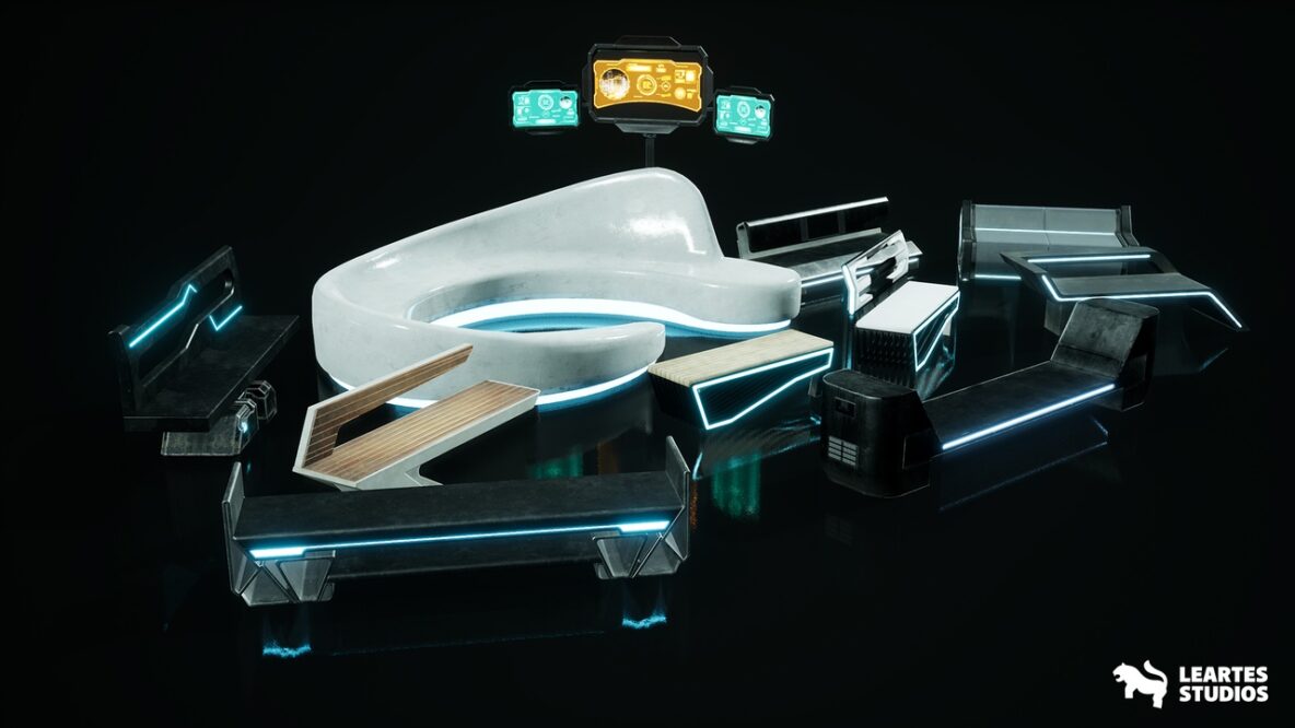 Cyberpunk Benches ( Cyberpunk Benches Bench Cyberpunked Furniture ...