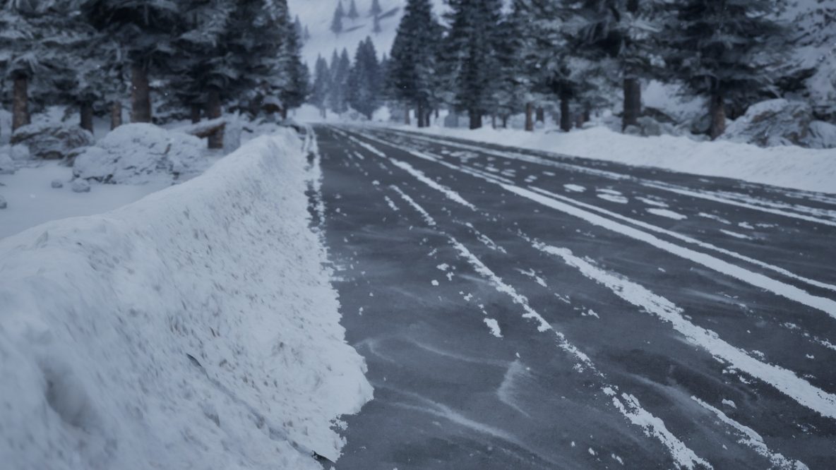 Snow Blowing Landscape Effect 5.5 - Unreal