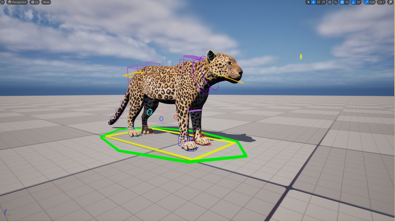 Indian Leopard Control Rig 5.3 - Unreal