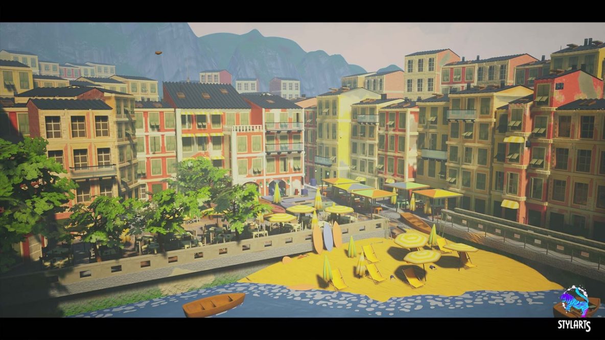 Stylized Tuscany Seaside City ( Stylized Tuscany City City Town Town ...