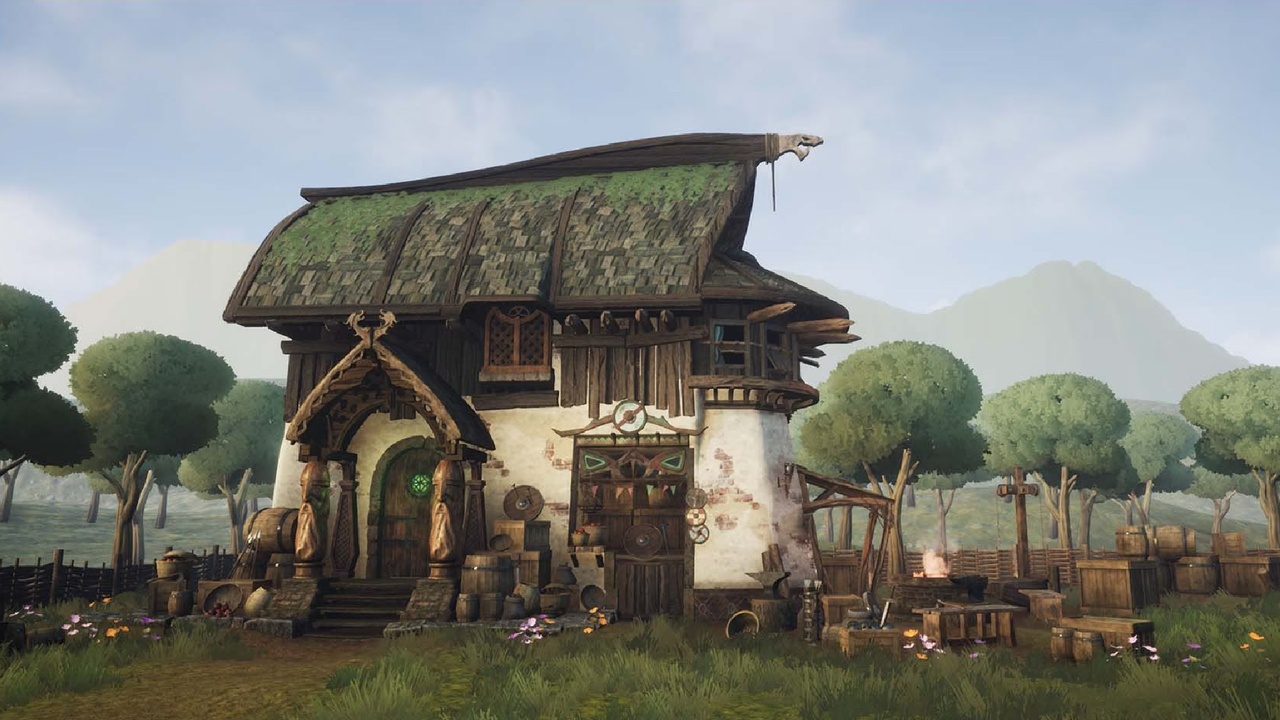 Stylized Viking Hut ( Stylized Stylized Stylized Viking Viking Hut Hut ...