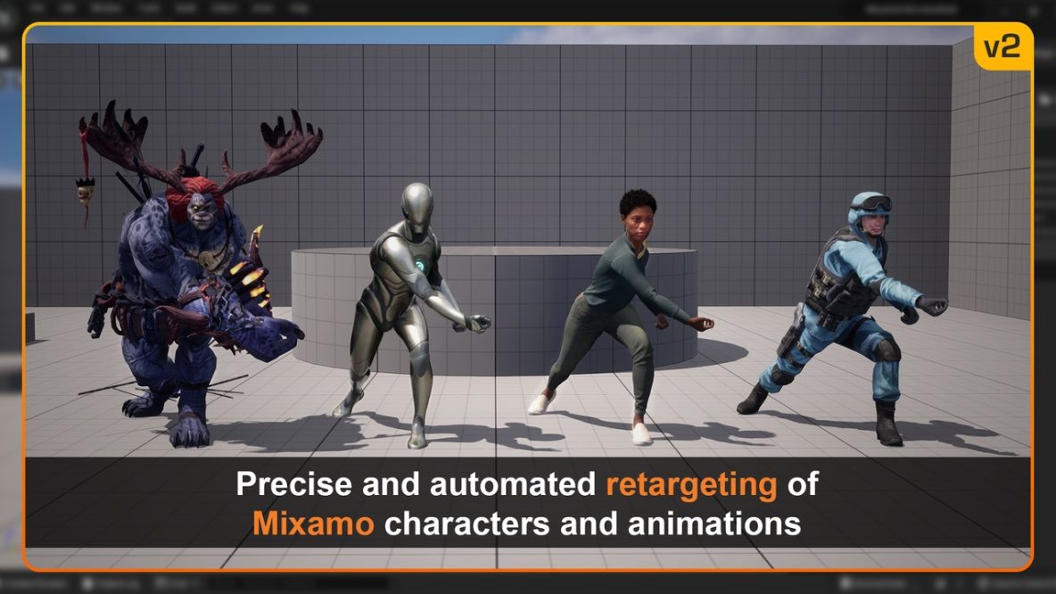 Mixamo Animation Retargeting 2 5.3 VIP - Unreal