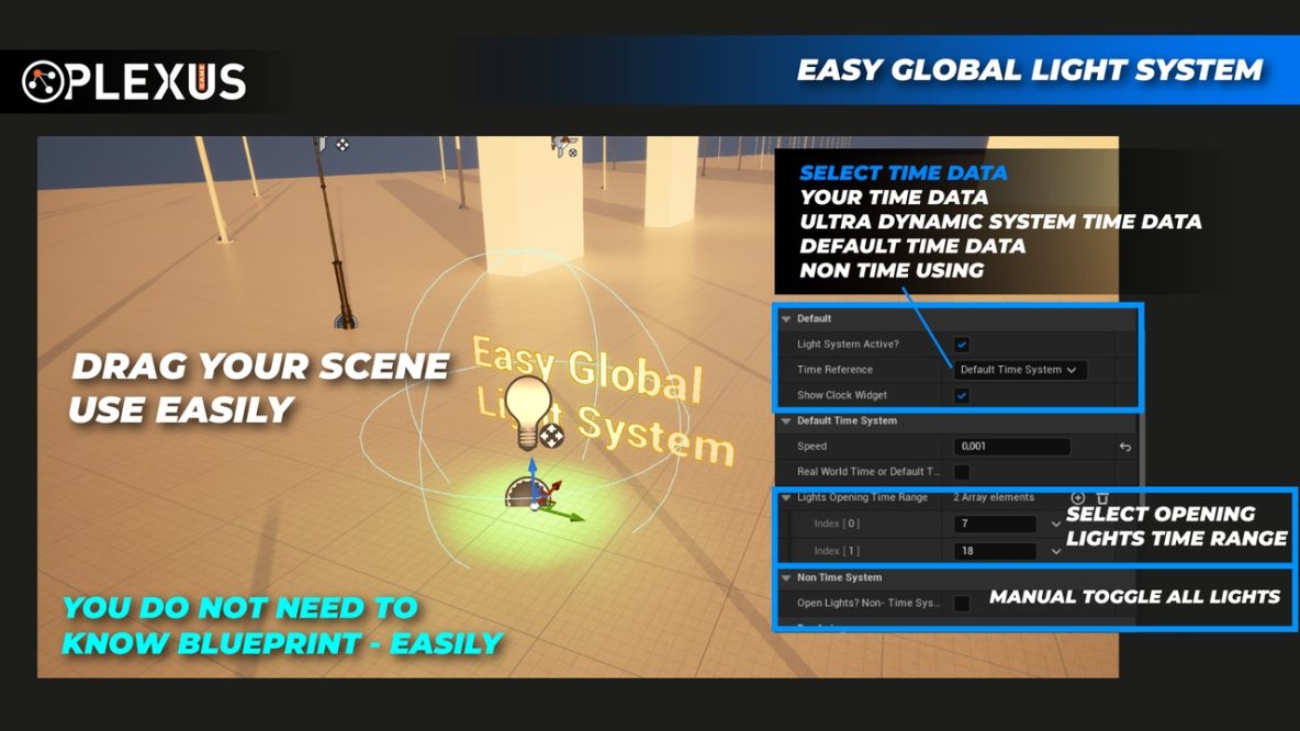 Easy Global Light System – With Timer – UE5 5.6 VIP - Unreal