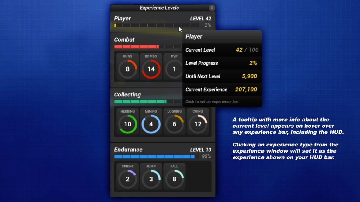 Experience System 5.7 VIP - Unreal